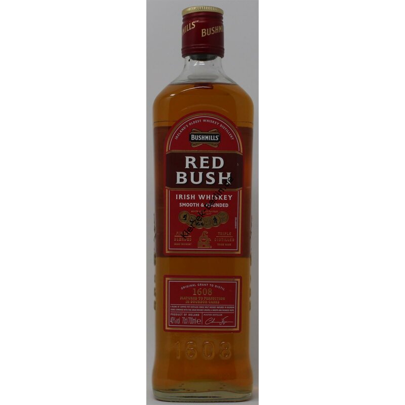Bushmills Red Bush Irish Whiskey ,40% vol., 0,70 Liter, Blended, 20,00
