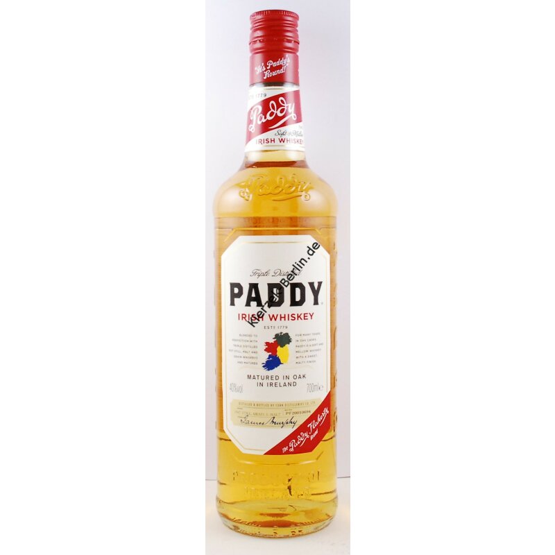 Paddy Irish Whiskey, 15,00